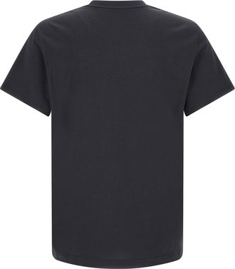 Moncler Logo-Print Cotton T-Shirt - Black