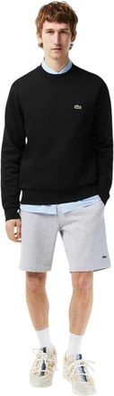 Lacoste Sweatshirt f&uuml;r Herren, Rundhalsausschnitt, Fleece (Schwarz)