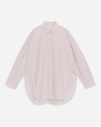 Arket Hemd Mit Abgerundetem Saum Und Schlitz -Rosa
