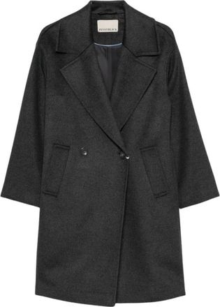Pennyblack Manteau Double-Poitrine - Femme - Manteaux - Gris - Taille: 36 FR