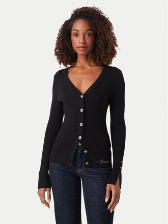 Guess Strickjacke W6YR11 Z0950 Schwarz Slim Fit