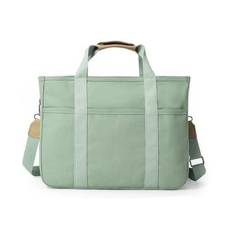 Generic Sac &agrave; bandouli&egrave;re Hobo en toile pour femme, grand tote pratique et polyvalent avec plusieurs poches, bandouli&egrave;re ajustable pour le travail, l&eacute;cole, le