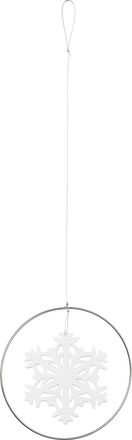 Räder Ornament Schneekristall Silber, Ø 12 cm