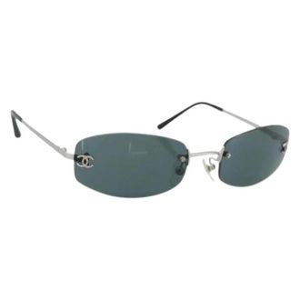 Chanel Pre-owned Vintage Sonnenbrillen - - Pre-owned - Damen - Grau - ONE SIZE