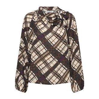 &Co Woman Bluse mit Schalkragen - - Blouses & Shirts - Damen - Mehrfarbig - L