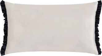 furn. Wylder Tilly Samt-Kissenbezug - Spitze/Schwarz - 30 x 50 cm