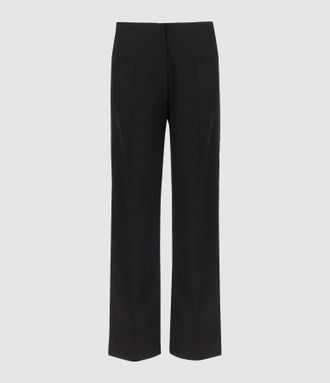Forte_Forte Pantalon Vi/Wo Pois Jacquard Sartorial Nero
