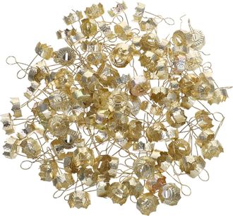 Cabilock 100stücke Metallkappen Für Weihnachtshänger Ersatz Für Ornamentkappen Aus Metall Runde Kappen Für Glasornamente DIY-Dekorationen Für Weihnachtsbaum Ku