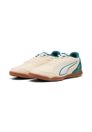 Puma Unisex TRUCO IV Fu&szlig;ballschuh, Sugarred Almond White-Emerald Ice-Mint Jelly Black, 39.5 EU, Sugared Almond PUMA Wei&szlig; Smaragd EIS Minze Jelly PUMA Schwa