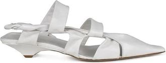 Bottega Veneta Sandalen - Pointed-Toe Strappy Sandals With Kitten Heel - Gr. 40 (EU) - in Grau - f&uuml;r Damen
