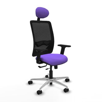 Piqueras y Crespo Verstellbarer Schreibtischstuhl Zulema mit 2D-Armen, h&ouml;henverstellbarer Lendenwirbelst&uuml;tze und festem Kopfteil, ausgestattet mit Syncro/Traslack und S