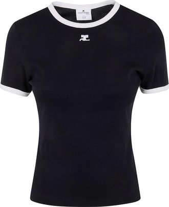 Courr&egrave;ges Signature Contrast T-Shirt