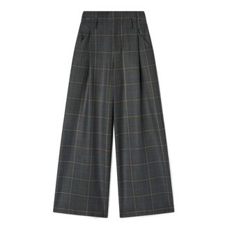 Motivi High-waisted Palazzo Pants - - Trousers - Damen - Grau - L