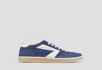 Alexander Smith Thames Man in blue suede and white logo