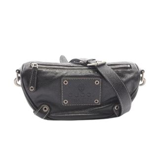 Gucci Pre-owned Crest Leder Schultertasche - - Pre-owned - Damen - Schwarzk - ONE SIZE