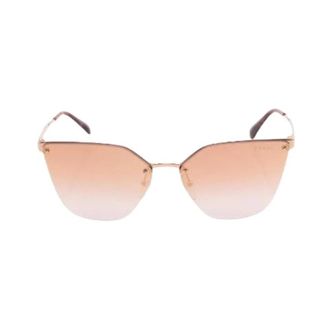 Prada Pre-owned Gradient Half Rim Sonnenbrillen - - Pre-owned - Damen - Rosa - ONE SIZE