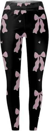 Generic Legging de yoga long pour femme avec imprim&eacute; quatre feuilles pour la Saint-Valentin 2026, Noir, XL