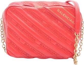 Balenciaga Sac bandouli&egrave;re en cuir Blanket Reporter XS Pre-owned - Femme - Pre-owned - Rouge - Taille: ONE Size