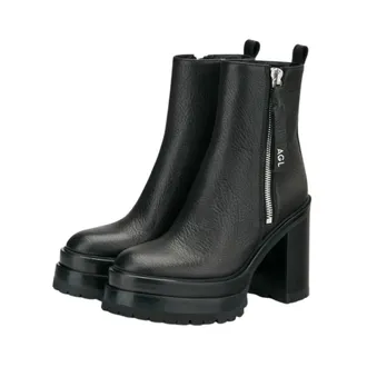 AGL Agl, Femme, Chaussures, Noir, Taille: 39 EU Bottes à talons hauts