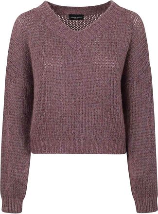 Roberto Collina Pull À Col V - Rouge