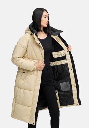 Marikoo Winterjacke MARIKOO Yaskaa, Damen, Gr. 3XL, beige, Obermaterial: 100% Polyester. Futter: 100% Polyester. Wattierung: 100% Polyester. &Auml;rmelfutter: 100%