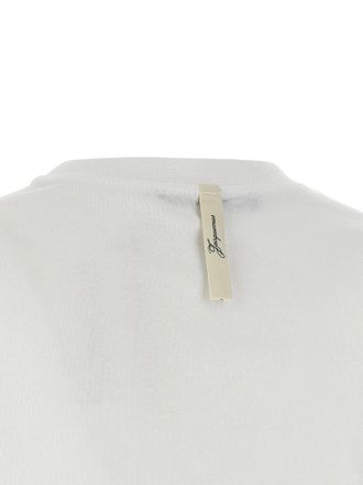 Jacquemus Logo-Print Cotton T-Shirt - White