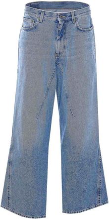Off-white Jean &Eacute;vas&eacute; - Bleu
