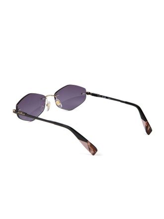Furla Womens Sunglasses Polished Rose Gold Metal Eyewear