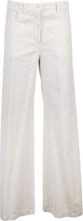 Aspesi Femme, Pantalons, Blanc, Taille: 36 FR Pantalon Large en Velours