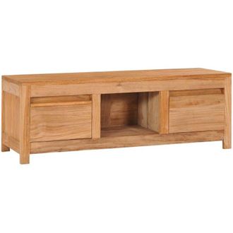 vidaXL Meuble tv 100x30x35 cm bois de teck massif Vidaxl