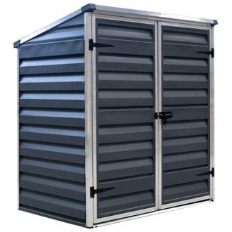 Palram Palram-canopia - Aluminium Ger&auml;tebox Voyager Schwarz 90x139x147 cm