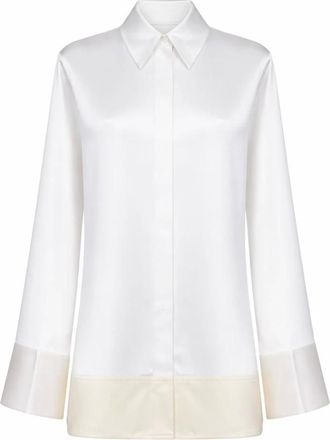Toteme Femme, Blouses et Chemises, Blanc, Taille: 36 FR Chemise Smoking Douce