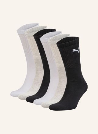 Puma 6er-Pack Str&uuml;mpfe grau
