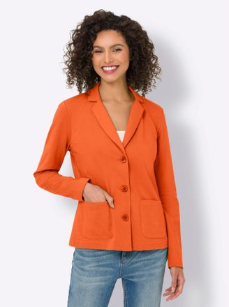 Heine Jerseyblazer HEINE Jersey-Blazer, Damen, Gr. 34, orange, 100% Baumwolle, Blazer, Topseller