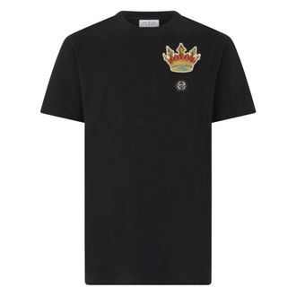 Philipp Plein Homme, Tops, Noir, Taille: XL T-Chemises