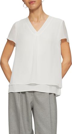 s.Oliver Layering-Bluse aus Chiffon