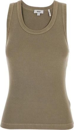 A Gold E Femme, Tops, Vert, Taille: 40 FR Poppy Scoop Neck Tank