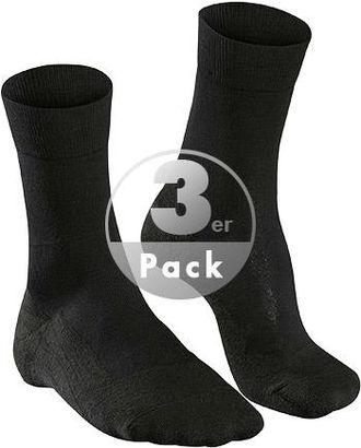 Falke Herren Socken schwarz Baumwolle & Mix unifarben