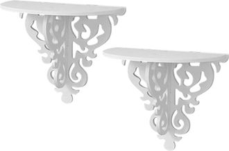 Aboofan 2 St&uuml;ck Wandregal Modern H&auml;ngend Dekoratives Wandmontiertes Aufbewahrungsregal Robustes Material Wohnzimmerfreundlich Vielseitiges Display f&uuml;r Pflanze