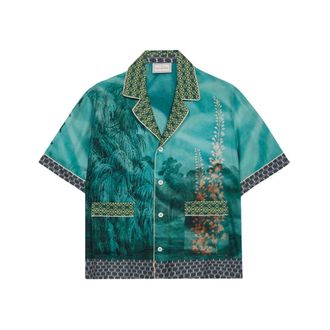 Pierre-Louis Mascia Homme, Chemises, Multicolore, Taille: XS Chemise en soie à imprimés vibrants