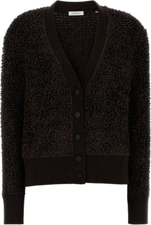 Ferragamo Homme, Pulls, Brun, Taille: S Cardigan Boucl&eacute;
