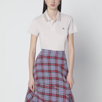 Vivienne Westwood Ash-lilac cotton polo shirt