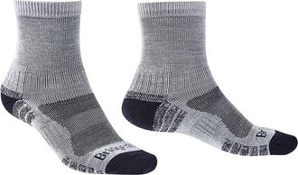Bridgedale Herren Hike Lightweight Merino Performance 3/4 Crew Original Socken, Silber/Marineblau, M
