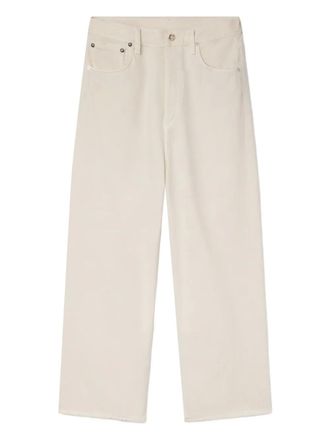 A Gold E Ausgefranste Jeans - Nude