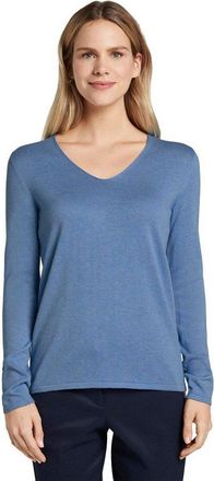 Tom Tailor V-Ausschnitt-Pullover aus Feinstrick