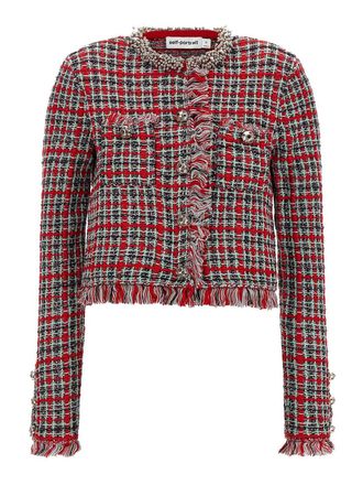 Self Portrait Veste Casual - Rouge