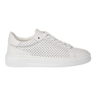 Baldinini Perforated Leather Sneaker - - Shoes - Damen - Wei&szlig; - 37 EU