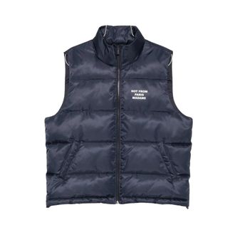 Dr&ocirc;le de Monsieur Slogan &Auml;rmellose Daunenweste - - Jackets - Herren - Blau - M