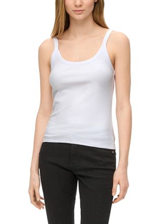 QS by s.Oliver Top mit Rippstruktur