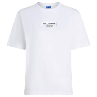 Karl Lagerfeld Regular Outline Logo Tee, White, S
